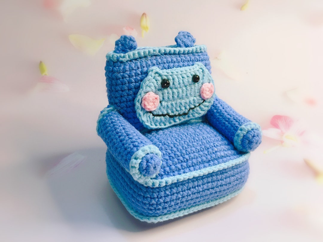 PATTERN: Sofa Crochet Pattern Hippo Crochet Sofa for Dolls Amigurumi ...