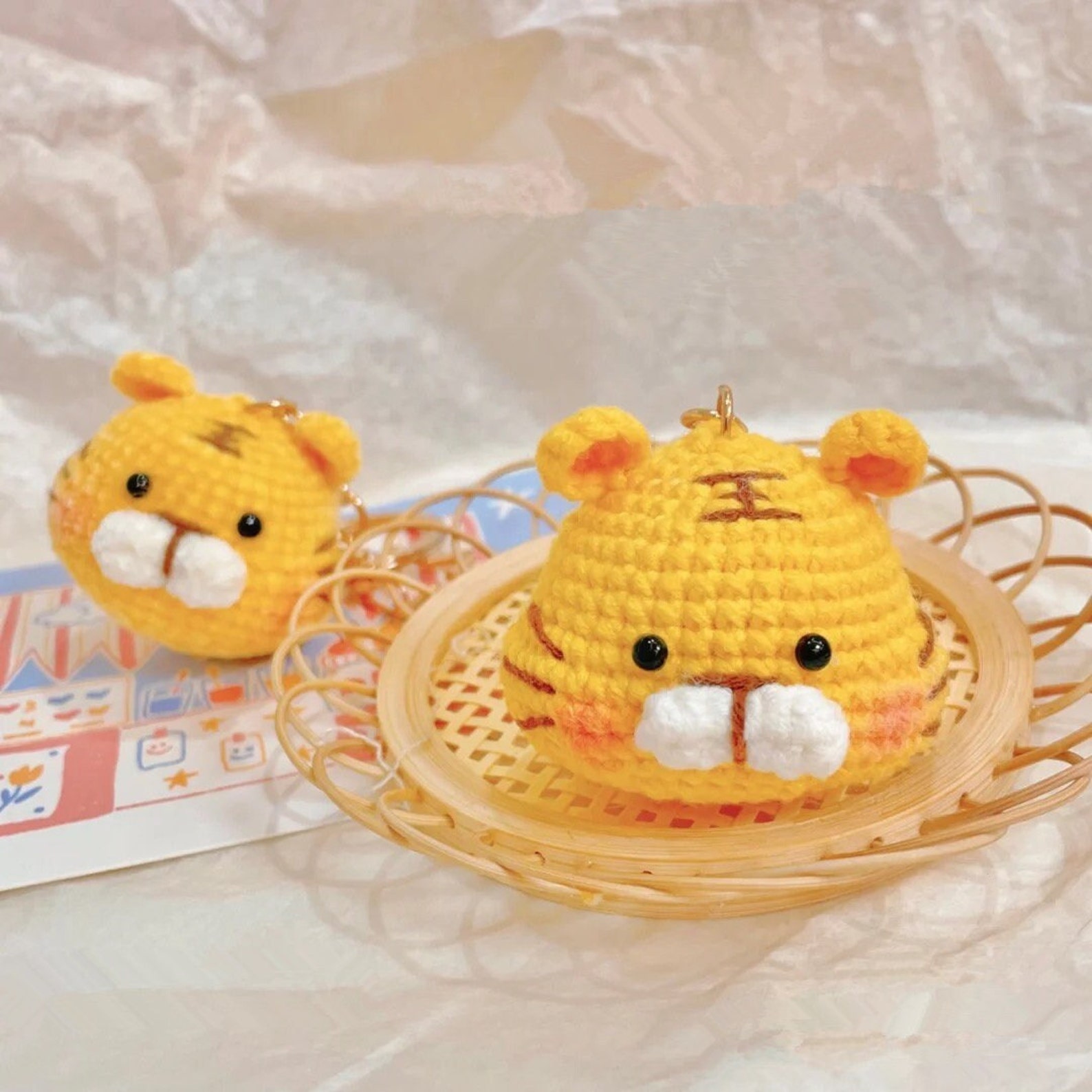 PATTERN: Tiger Head Crochet Pattern Amigurumi Tutorial Mini | Etsy