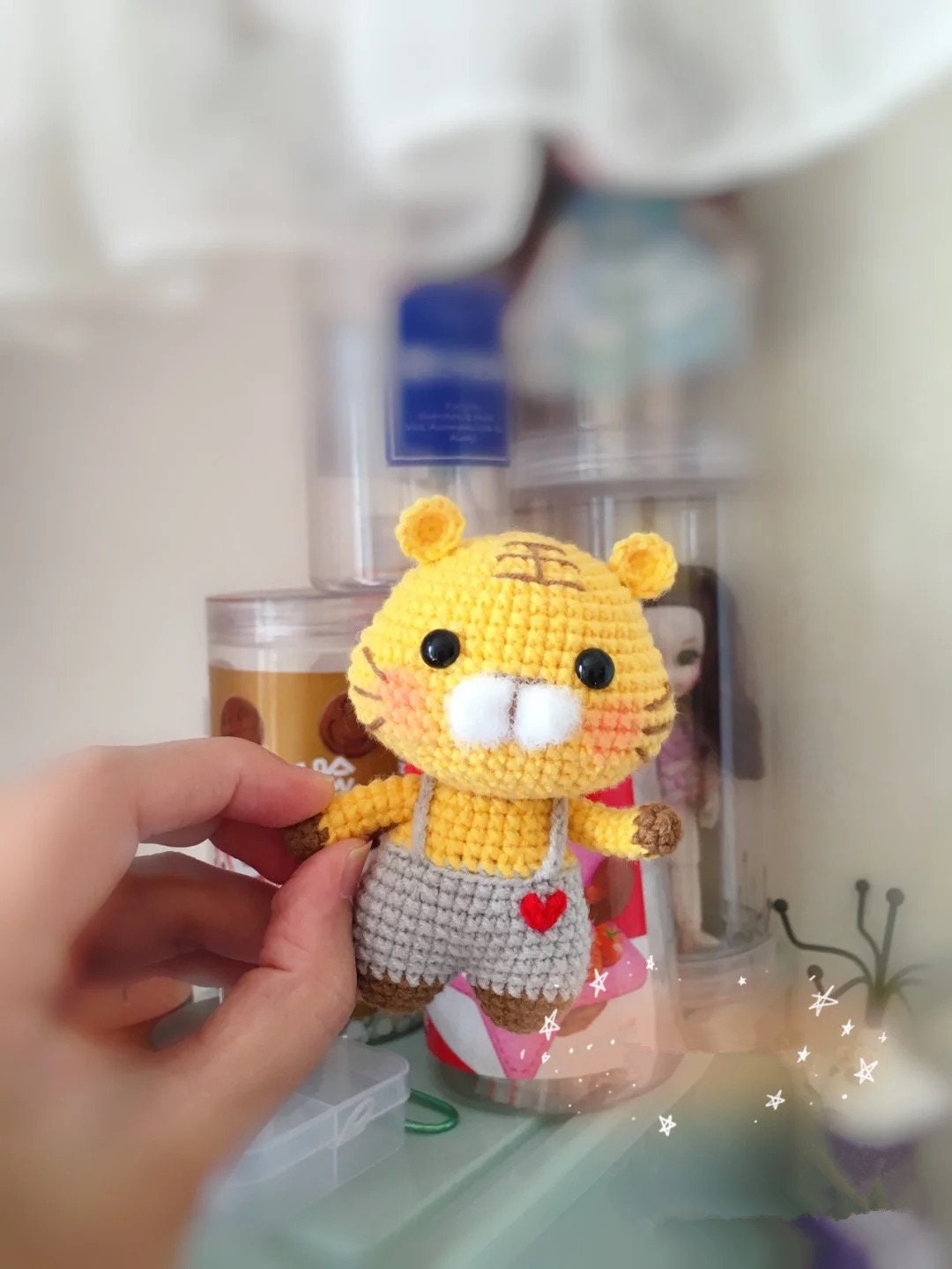PATTERN: Tiger Amigurumi Crochet Pattern Mini Tiger Keychain - Etsy