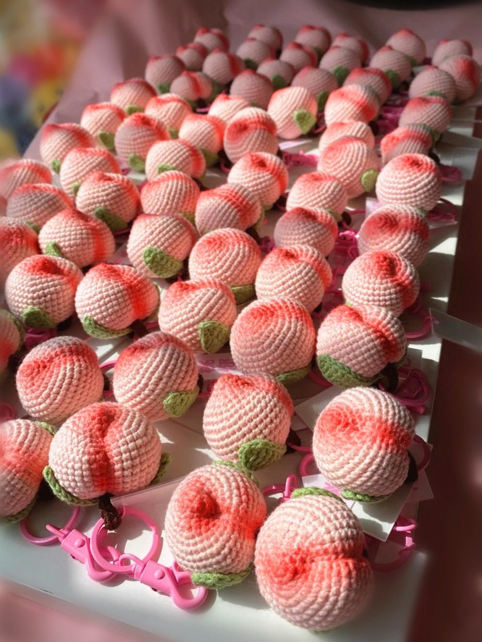 PATTERN: Fruit Peach Amigurumi Crochet Pattern Peach Keychain - Etsy