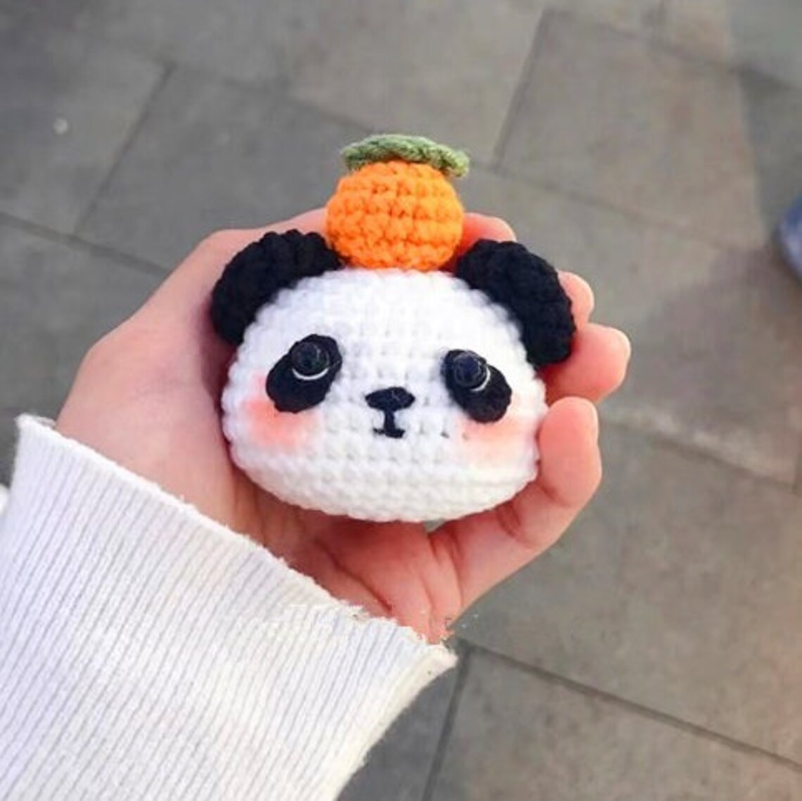 PATTERN: Panda Keychain Crochet Pattern Chinese National Treasure Panda ...