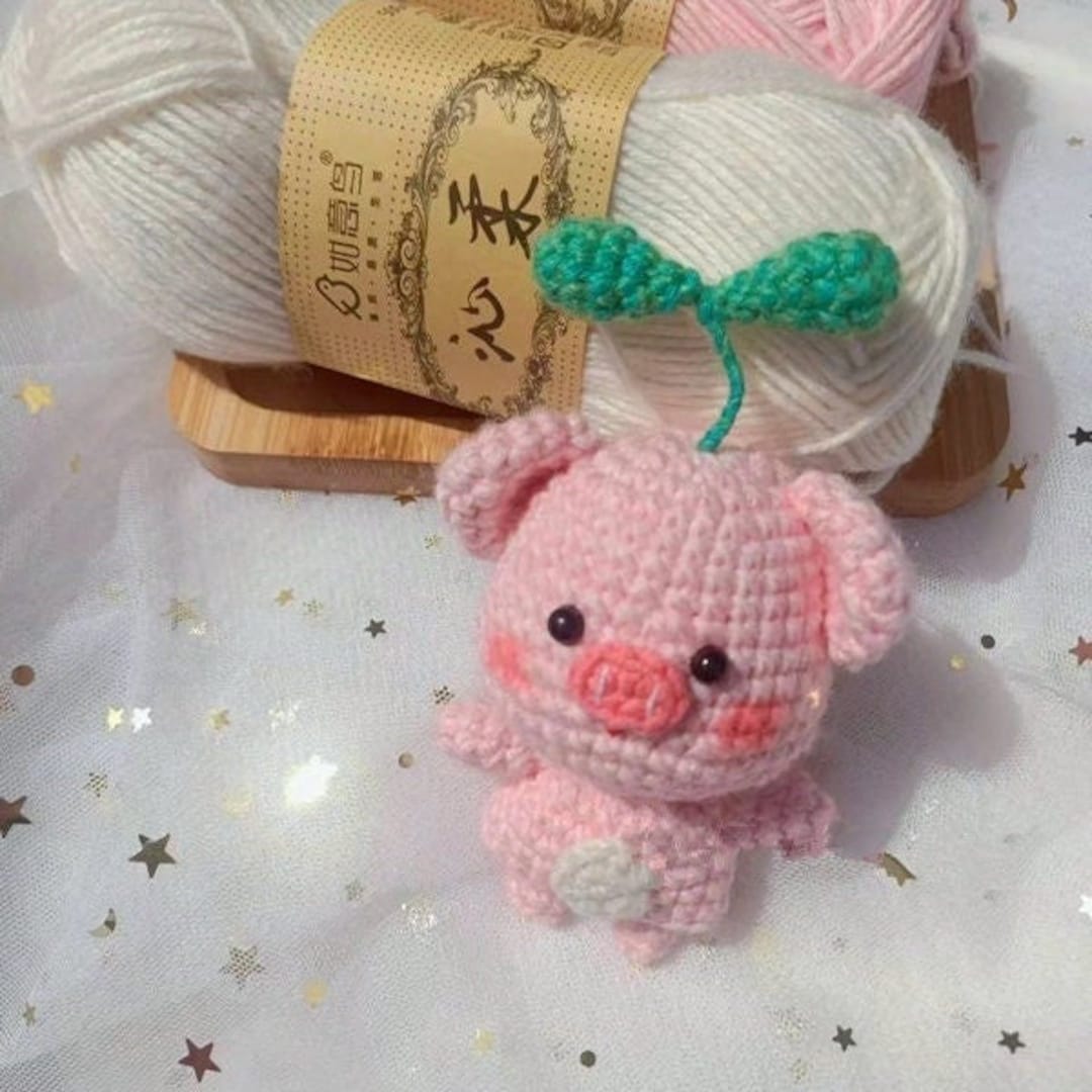 PATTERN: Little Pig Crochet Pattern Piggy Crochet Tutorial Pig With ...
