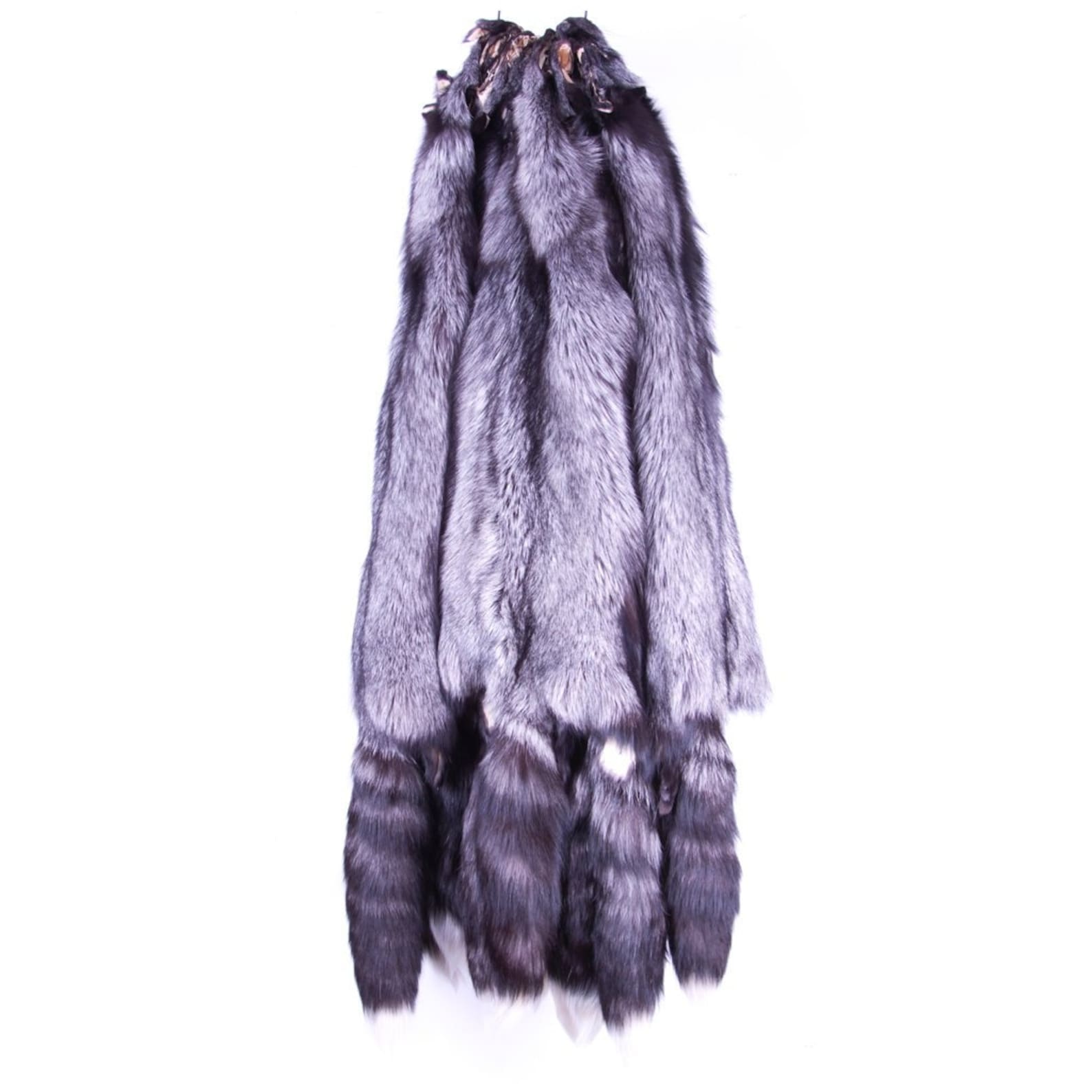 Silver Fox Fur Pelt/Tanned Skin | Etsy