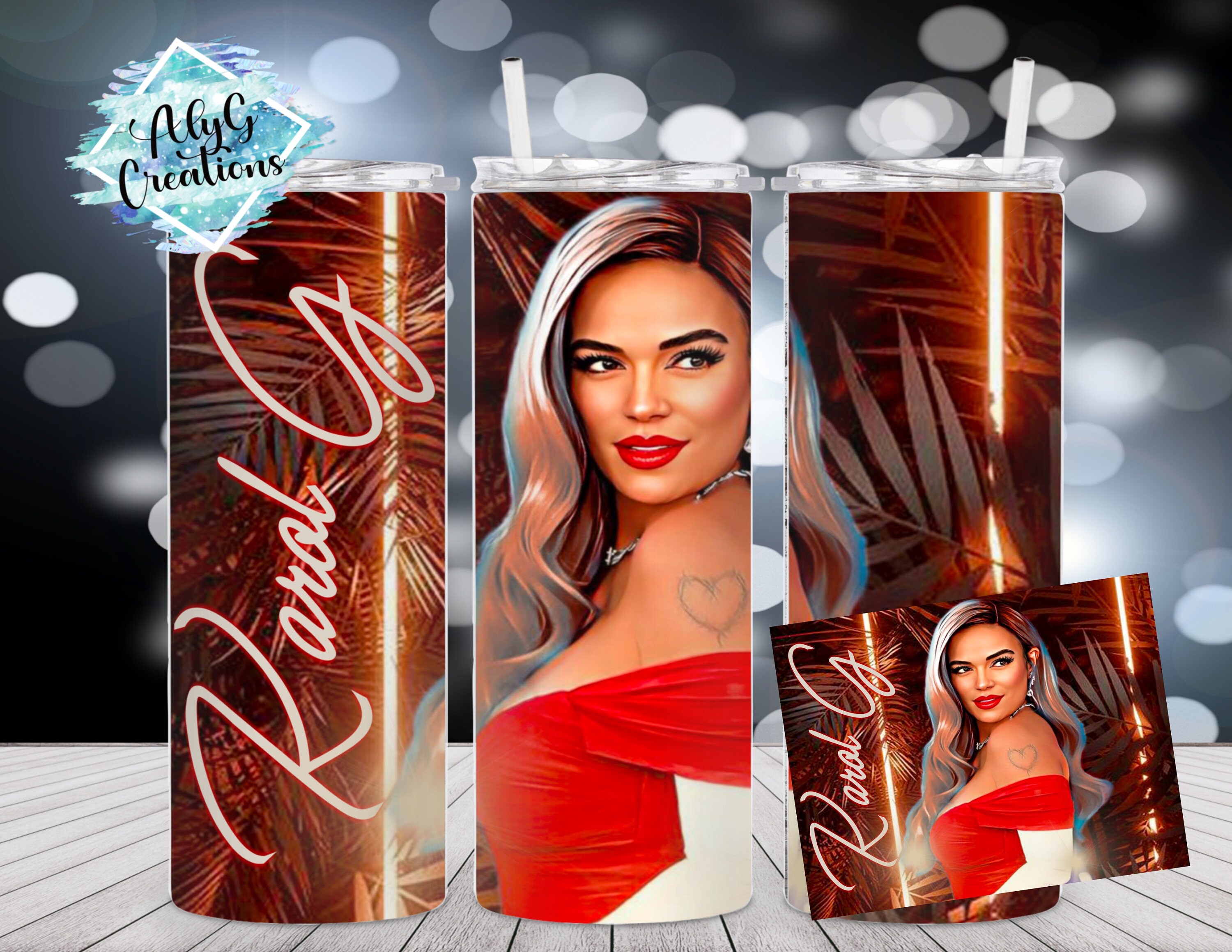 Karol G Tumbler Wrap Red Wrap 20oz Tumbler Wrap Digital - Etsy Singapore