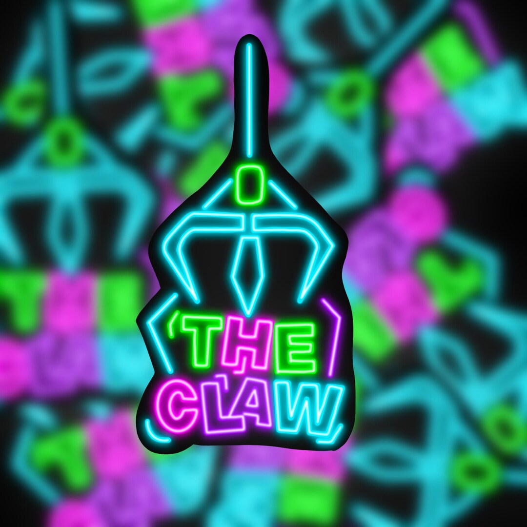 Neon Toy Story the Claw Sticker - Etsy