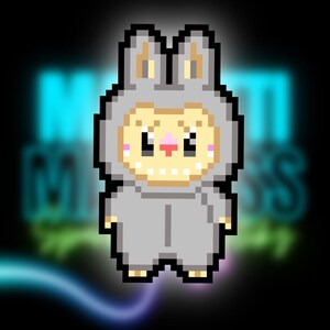 Pixelated Labubu Stickers - Etsy
