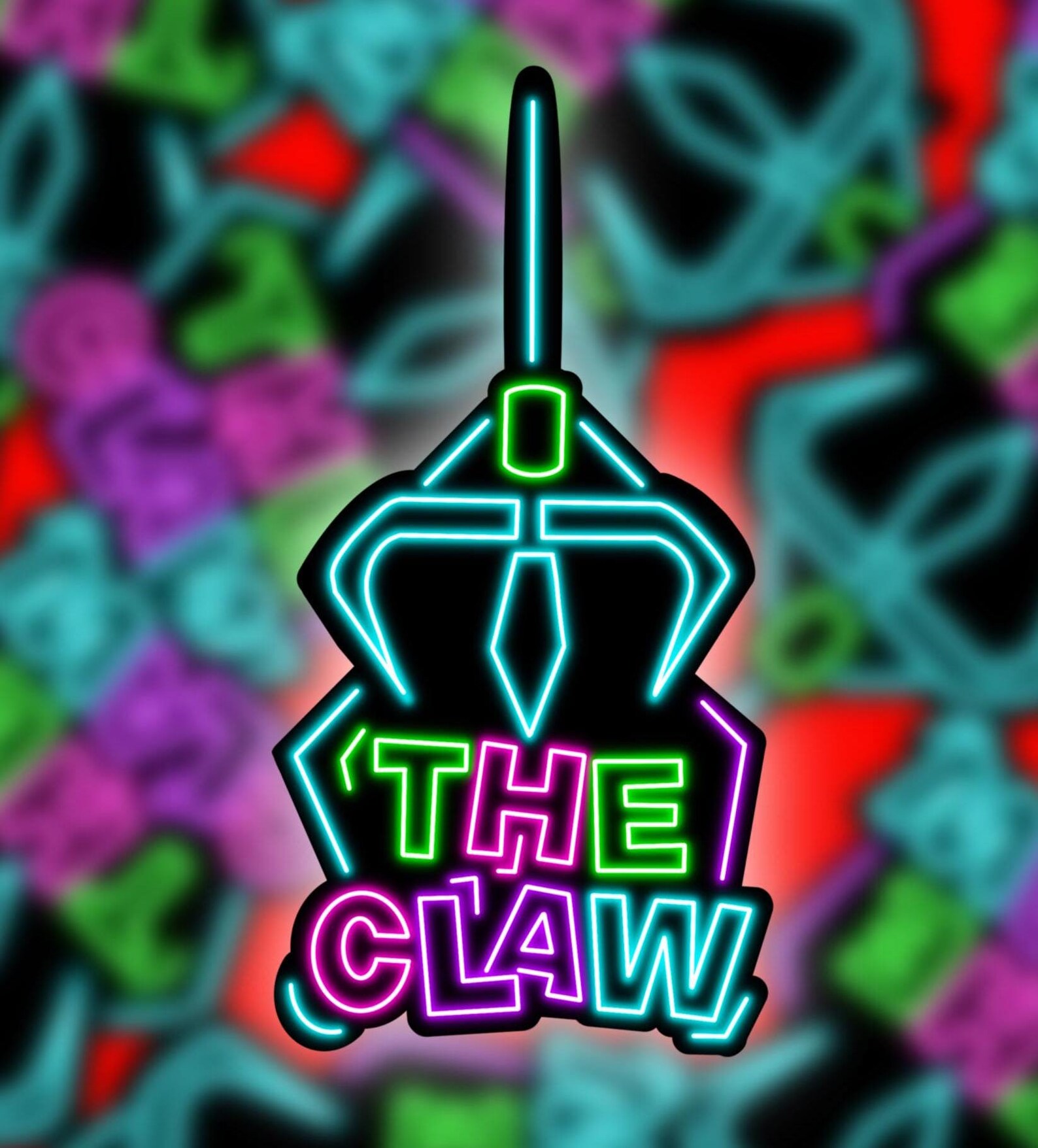 Neon Toy Story the Claw Sticker - Etsy
