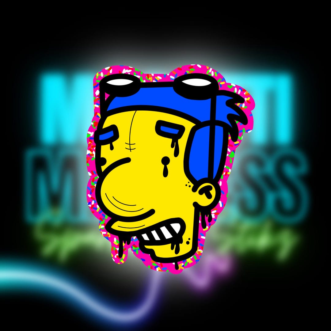 Milhouse Graffiti Sticker | the Simpsons Cartoon Vinyl Sticker | Retro ...