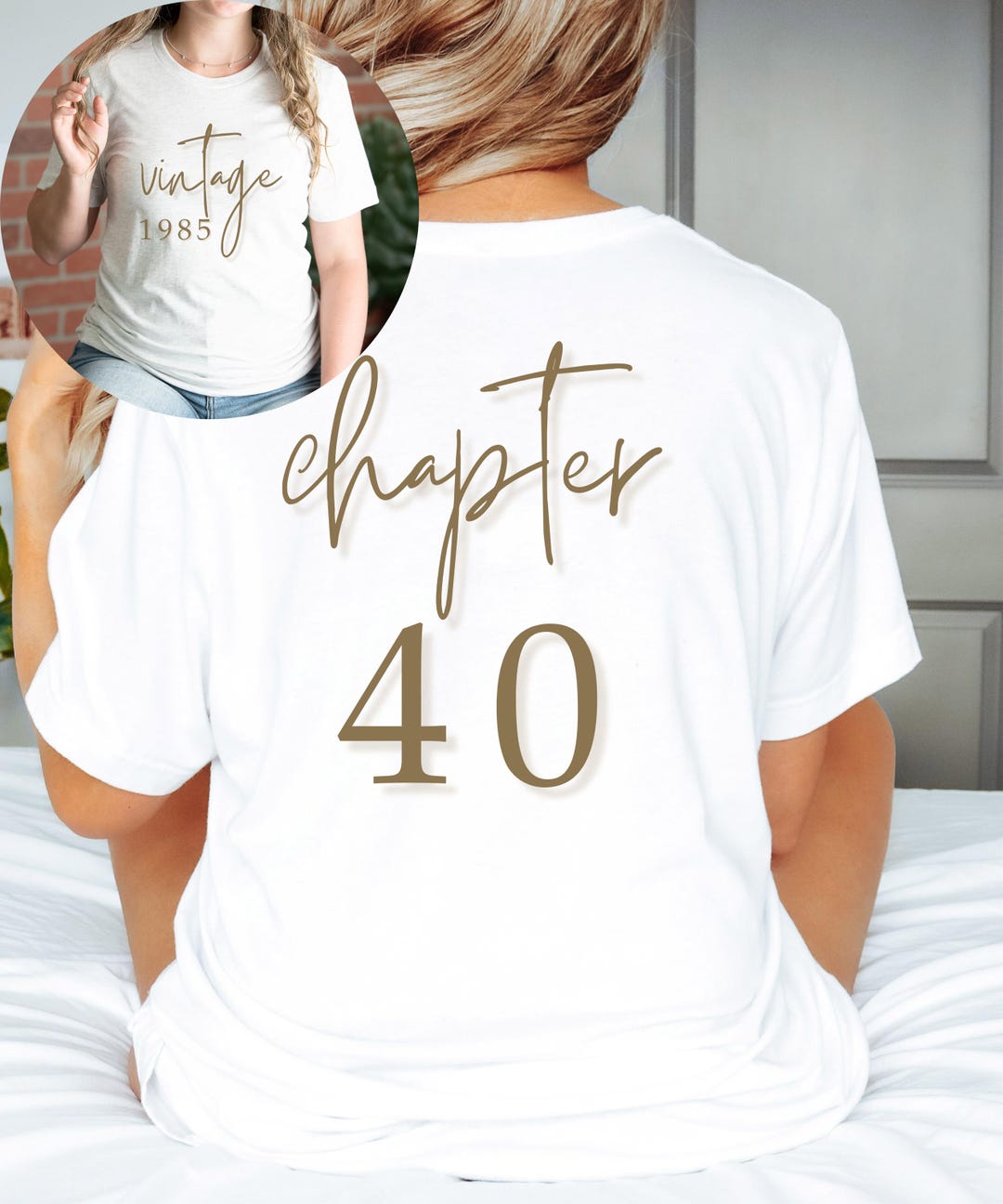 Vintage 1985 Chapter 40 Birthday Unisex Tee, Retro Party Shirt, Men ...