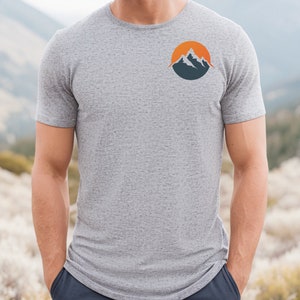 Mountain Graphic Tee: Unisex Nature T-shirt - Etsy