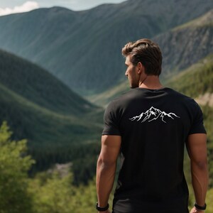 Mountain Graphic Tee: Unisex Nature T-shirt - Etsy