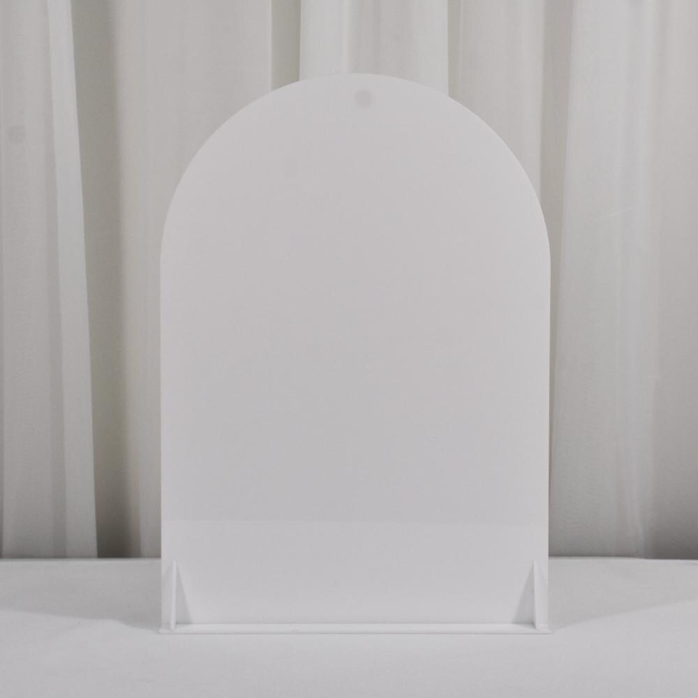 A3 Arch Acrylic Blank Sign With Base : Free Standing Menu, Wedding Sign ...