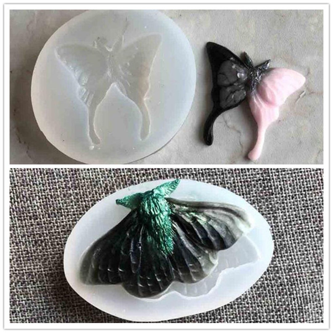 Butterfly and Moth Shaped Handmade Silicone Droplet Mould Clay and ...