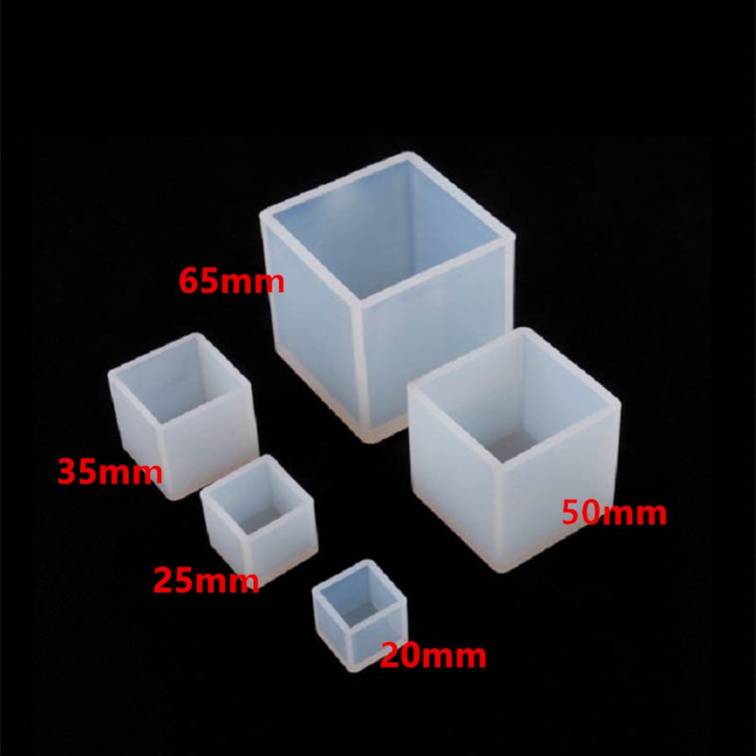 3D Silicone Mold Resin Clay Cube Mold Decor for Chocolate Cake Baking ...
