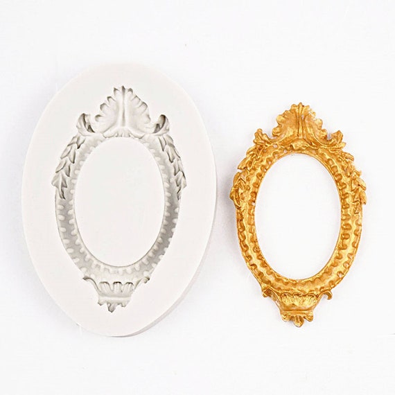 Silicone Mold Resin Clay Oval Photo Frame Mold Decor for - Etsy