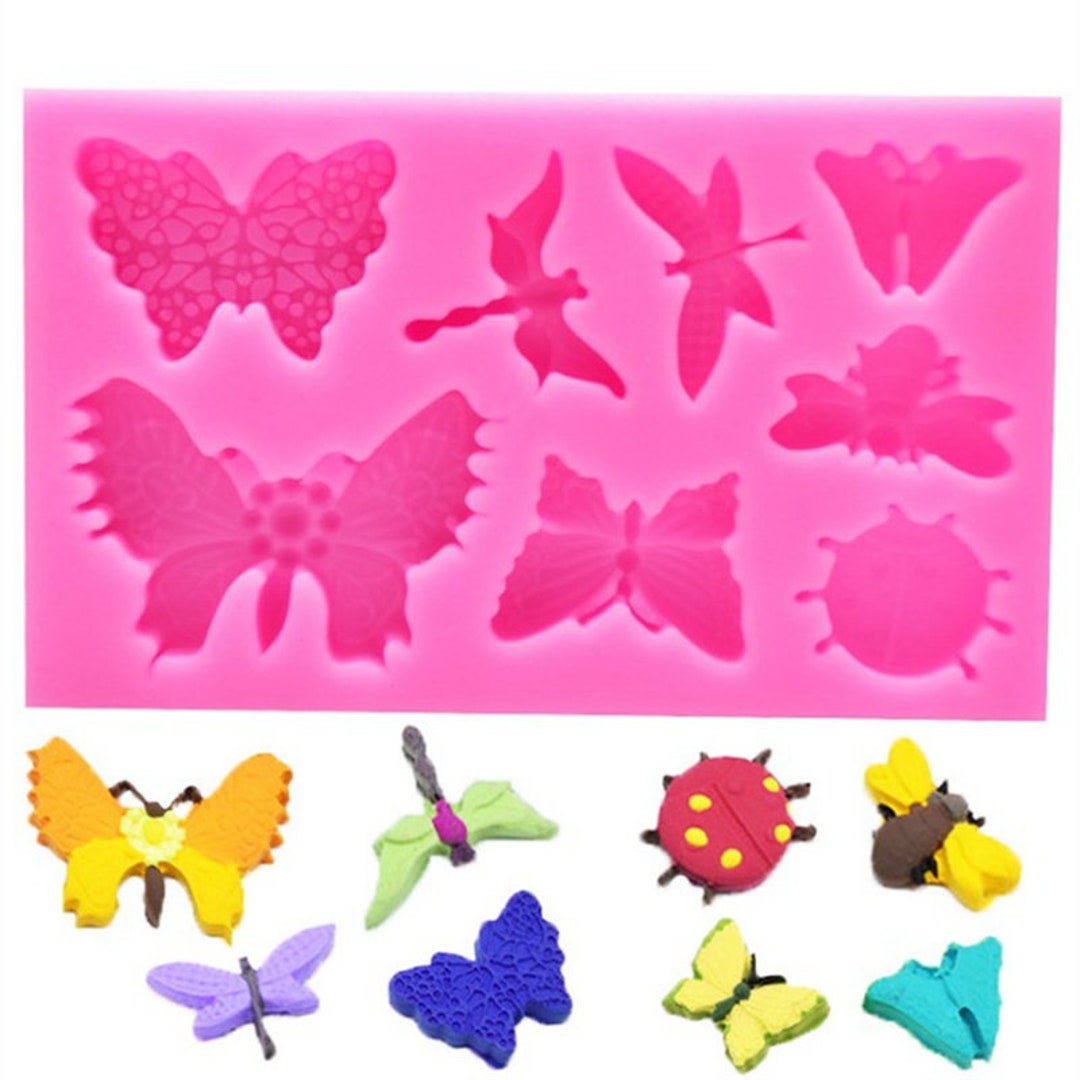 Butterfly, Dragonfly, Ladybug Silicone Mold, Cake Decor - Etsy Australia