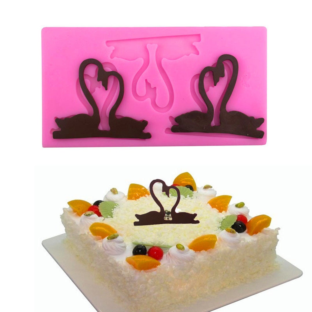 New Insert Swan Liquid Silicone Mold for Fondant Cake and Baking - Etsy