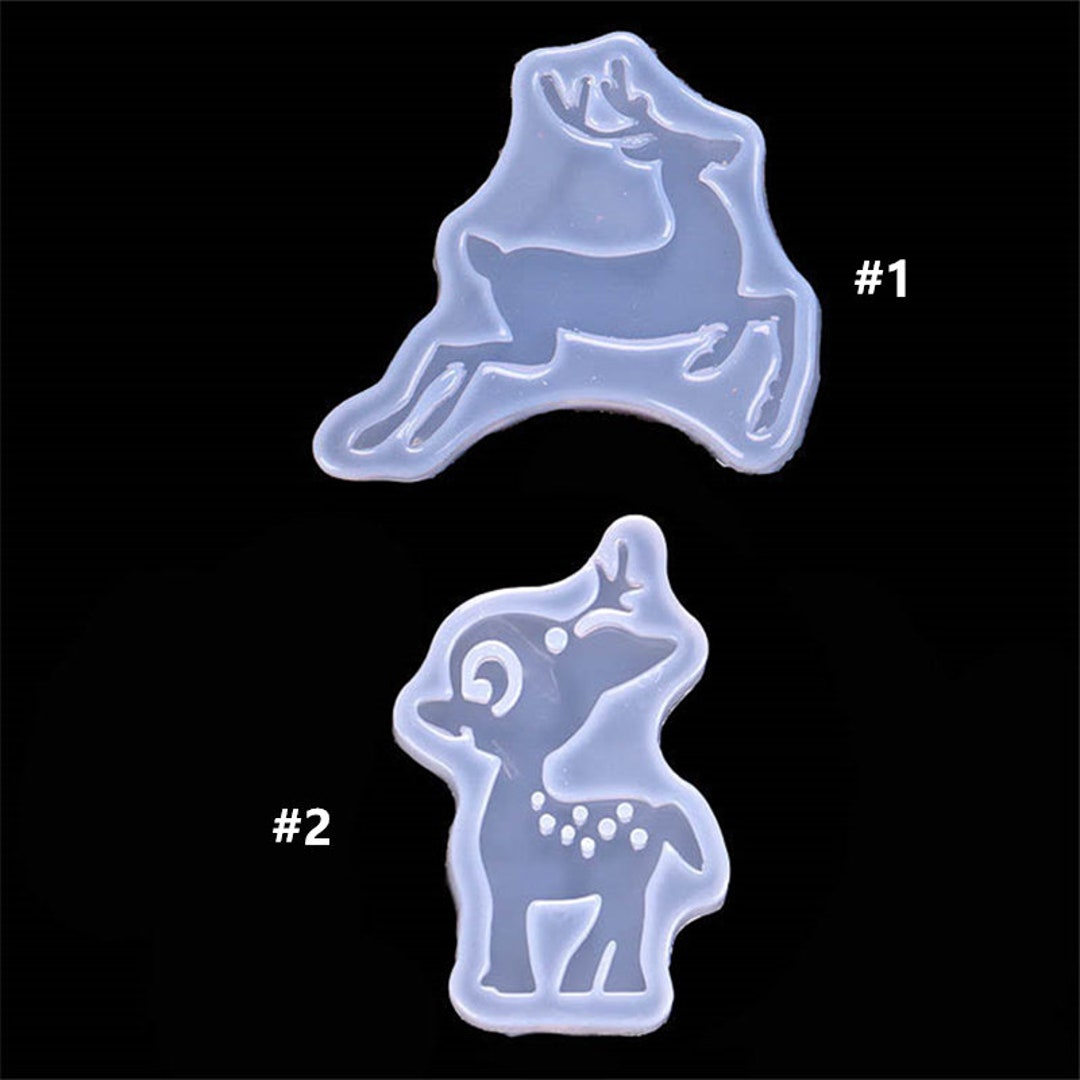 Silicone Mold Resin Clay Deer Moose Mold Decor for Chocolate Cake ...