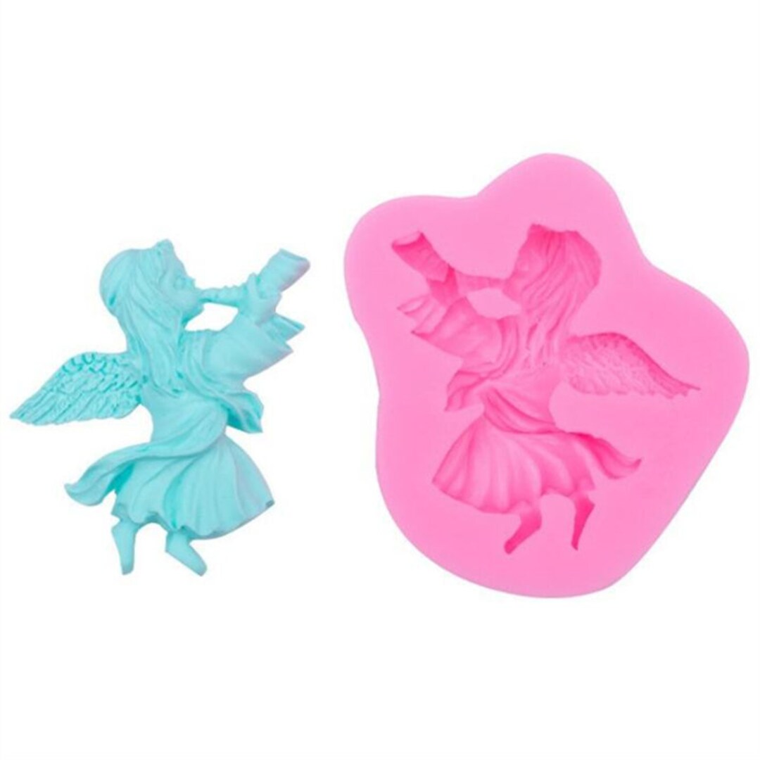 Silicone Mold Resin Clay Angel Girl Mold Decor for Chocolate Cake ...