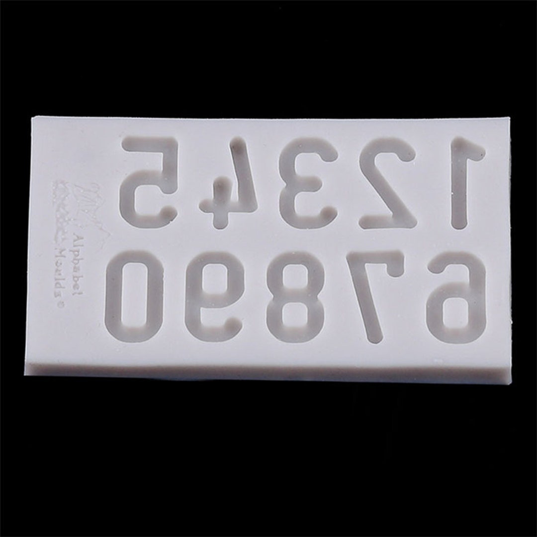 Silicone Mold Resin Clay Numbers 0-9 Mold Decor for Chocolate Cake ...