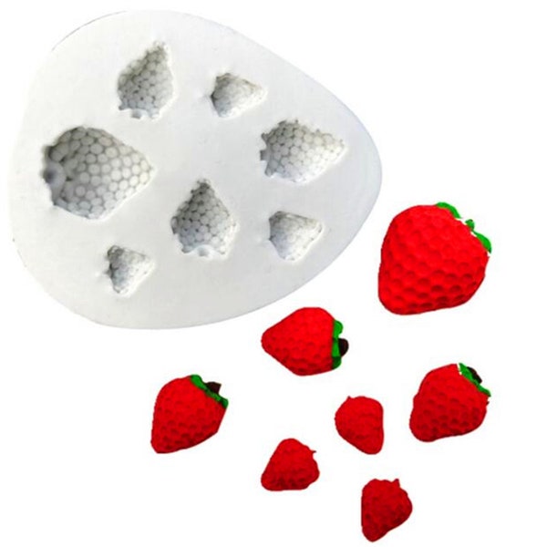 Strawberry Silicone Mold - Etsy