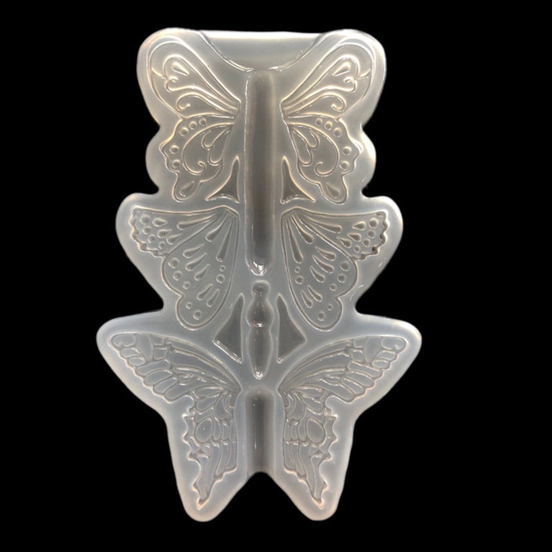 3D Silicone Mold Resin Clay Butterfly Mold Decor for Chocolate Cake ...