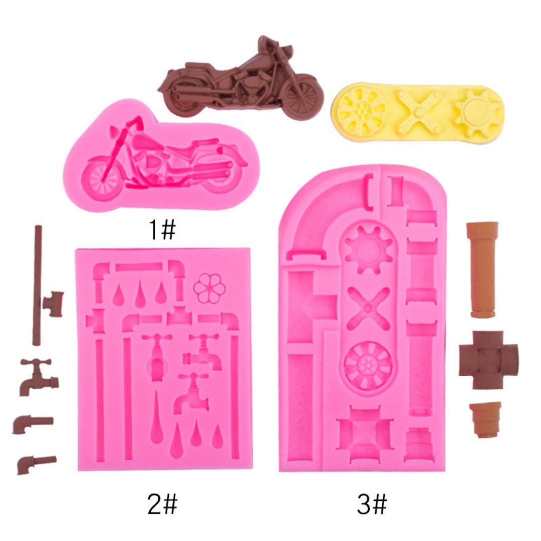 Motorcycle Mold Cake Chocolate Mold Wedding Cake Decorating Tools ...