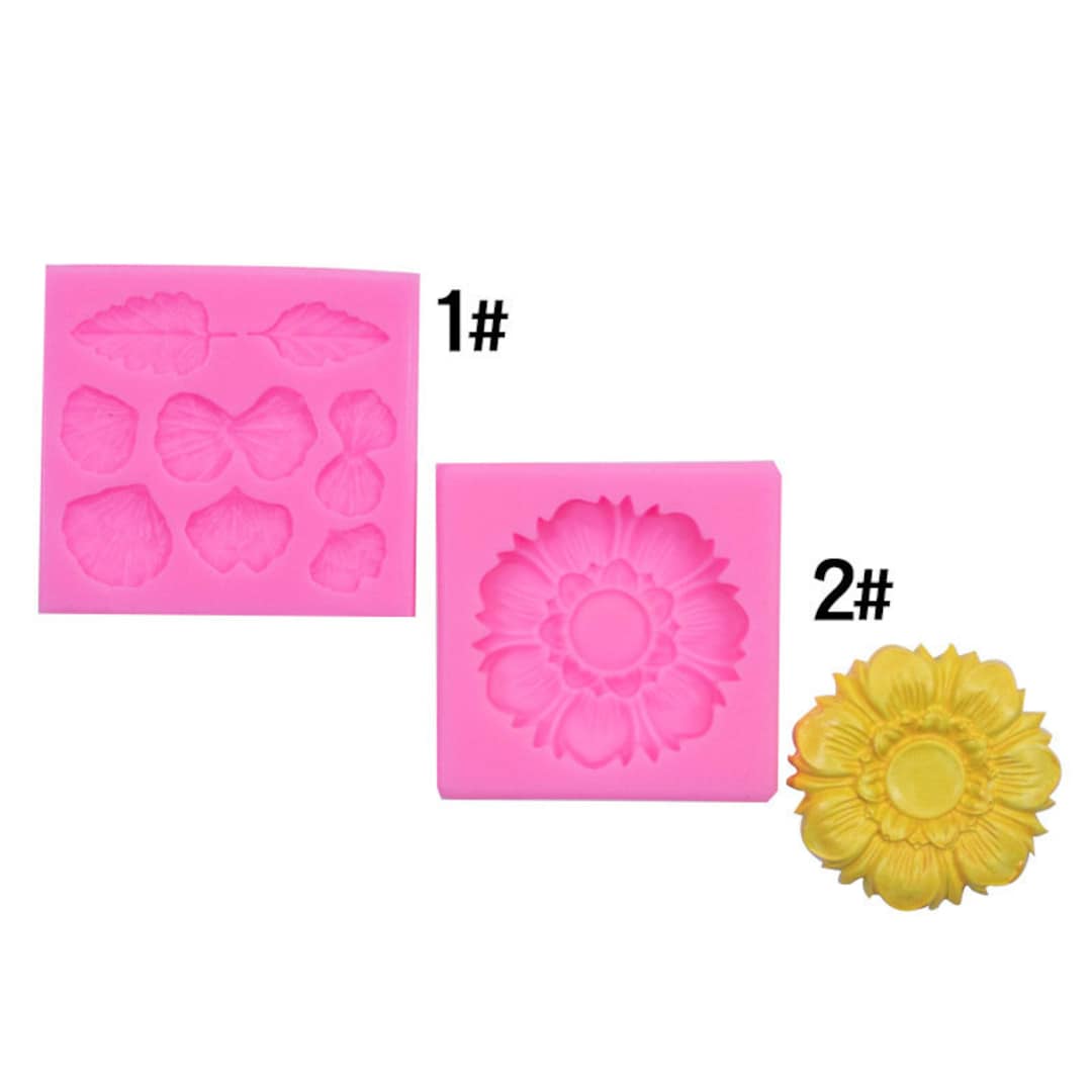 Sunflower Violet Mold Cake Chocolate Mold Wedding Cake Decorating Tools ...