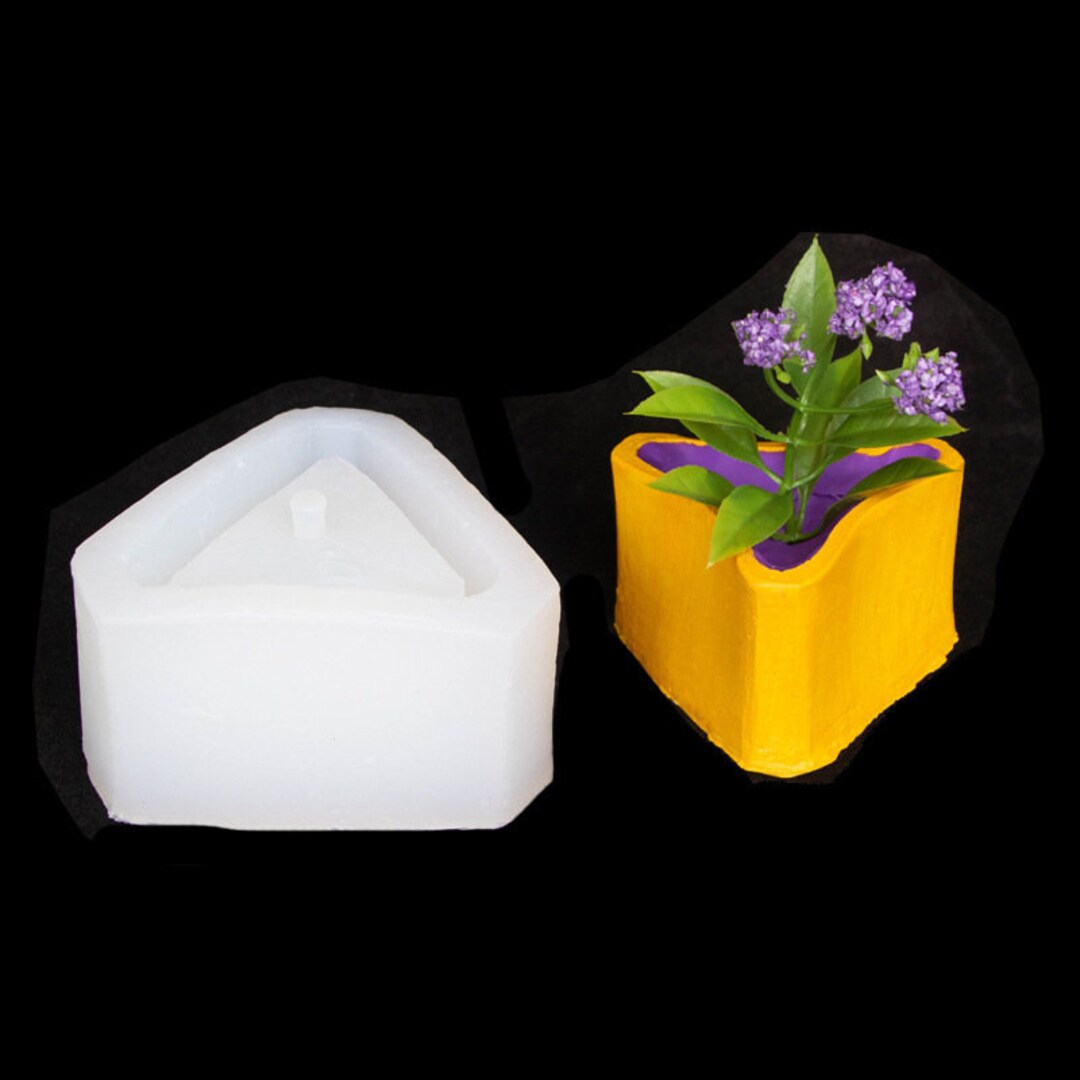 3D Triangle Pot Mold Cake Chocolate Mold Wedding Cake Decorating Tools ...
