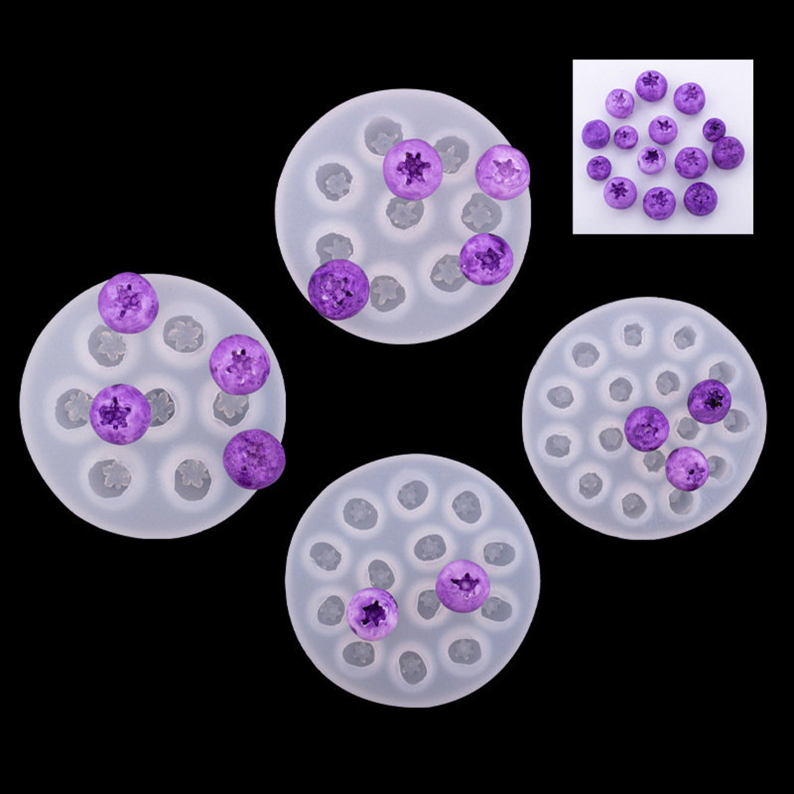 Blueberry Silicone Mold: Cake Decorating, Fondant, Sugarcraft - Etsy Canada