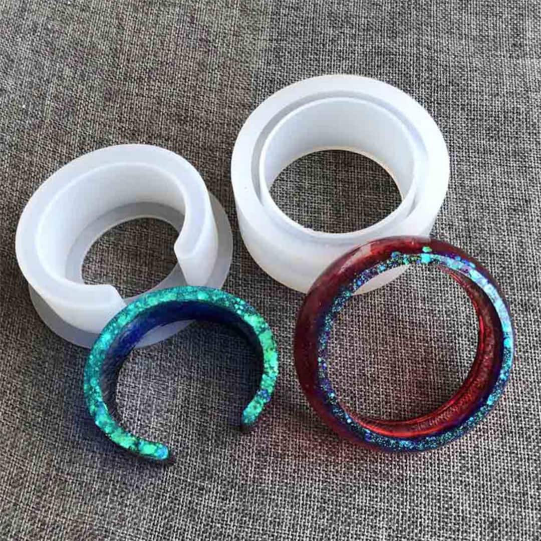 Cshaped Round Bracelet Mould DIY Handmade Transparent Silicone Large ...