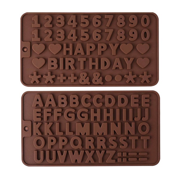 Silicone Numbers Chocolate Molds - Etsy