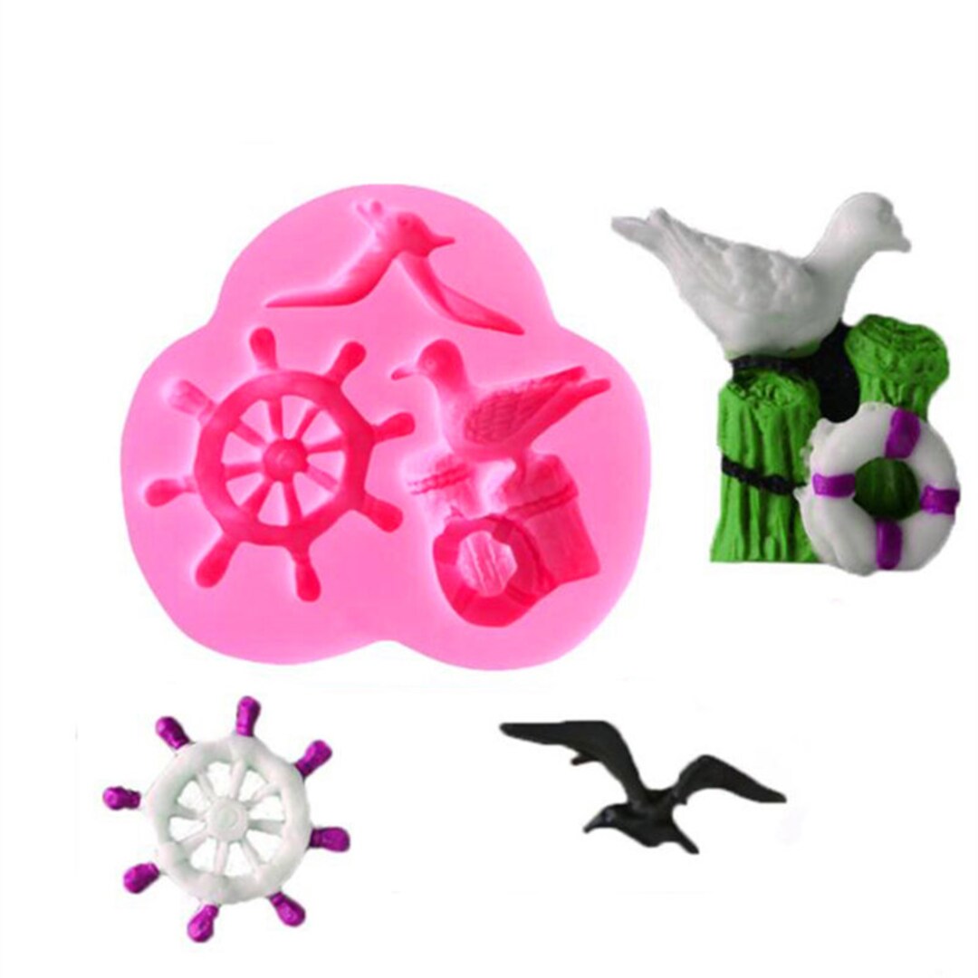 Ocean Seagull Rudder Mold Cake Chocolate Mold Wedding Cake Decorating ...