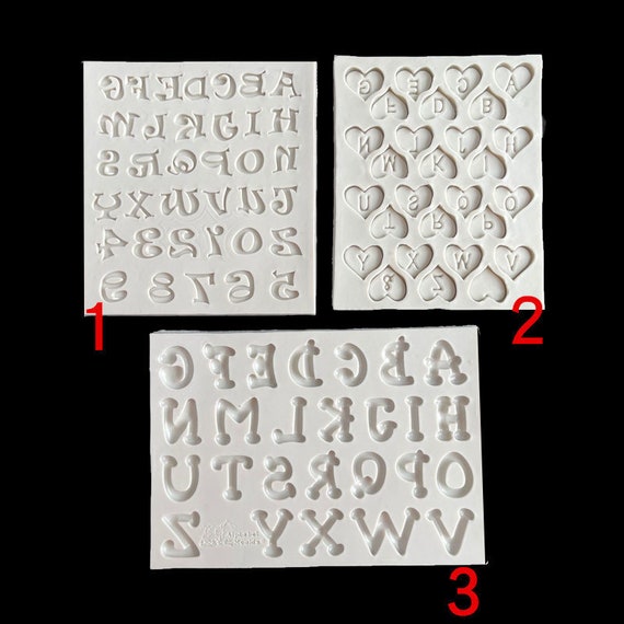 Silicone Mold Resin Clay Alphabet and Numbers Mold Decor for - Etsy