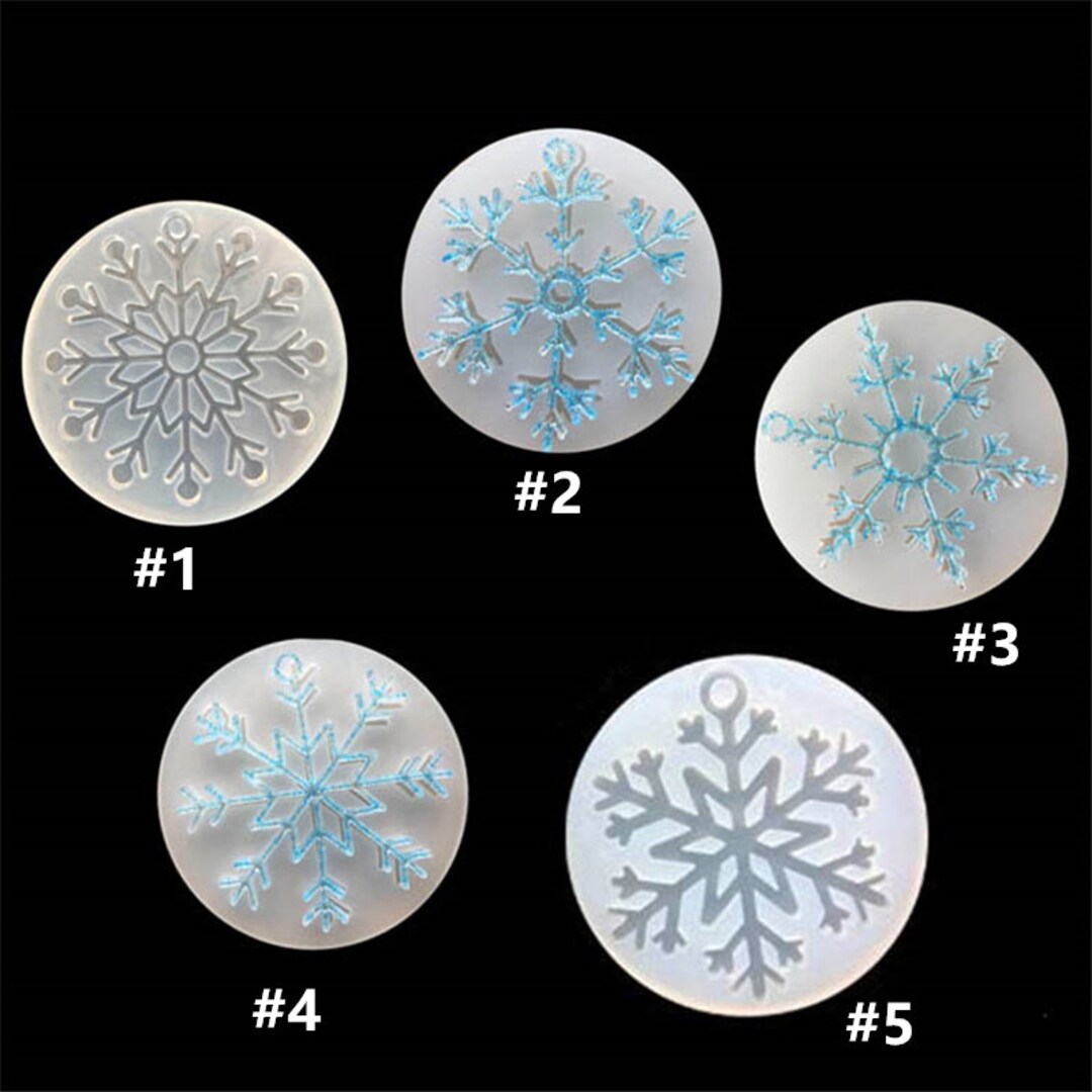 Silicone Mold Resin Snowflake Mold Decor for Chocolate Cake Baking ...