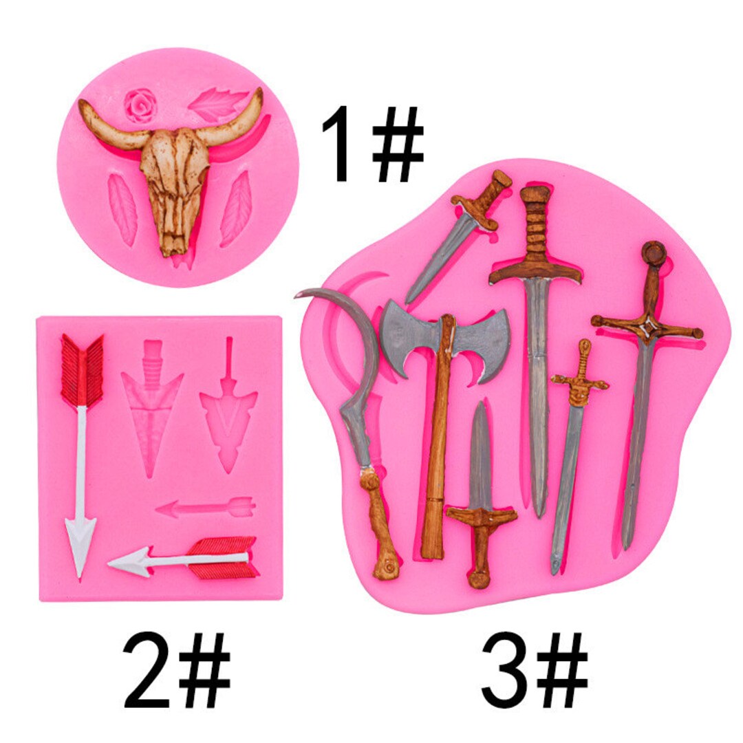 Sword Axe Mold Silicone Molds Cake Chocolate Mold Wedding Cake ...