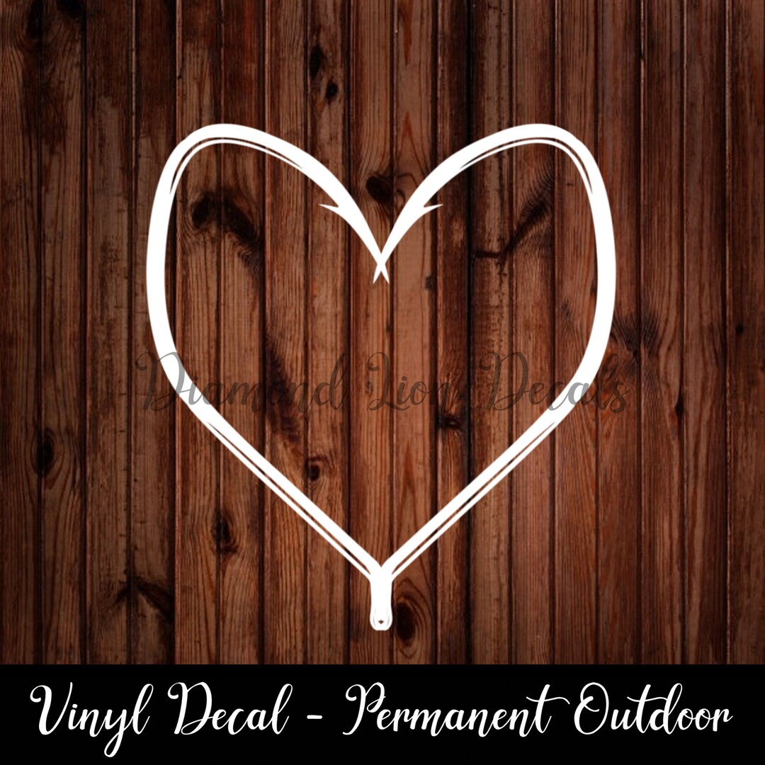 Fishing Hook Heart Decal︱hook Decal︱fishing Decal︱saltwater Fishing ...