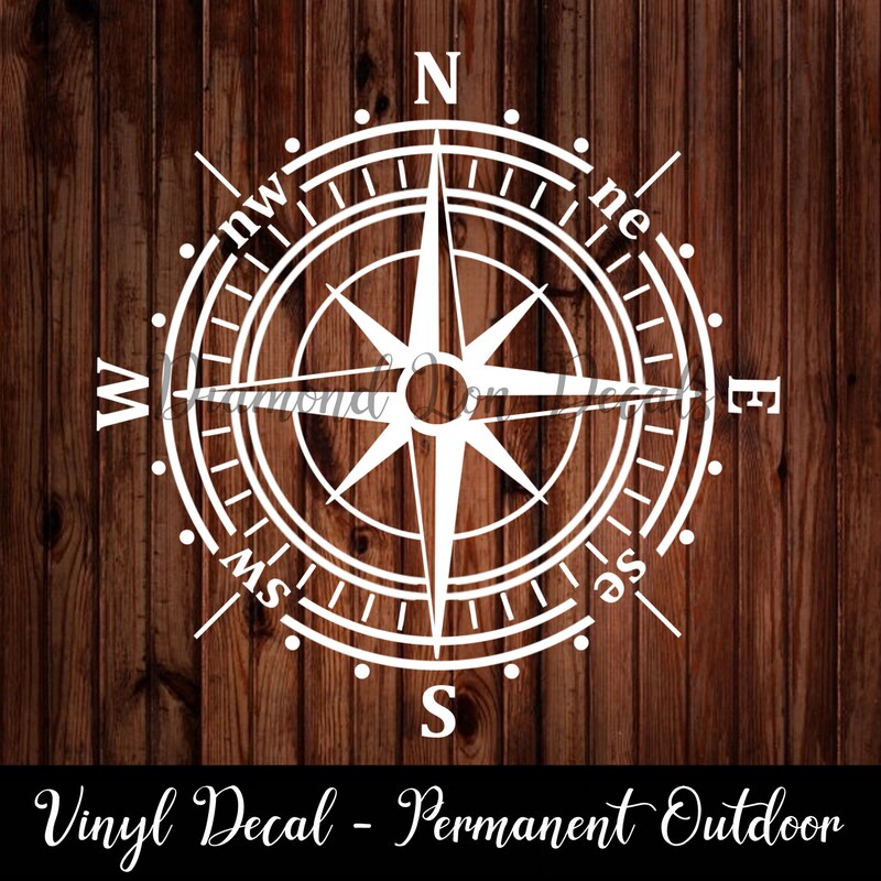 Compass Decal - Etsy