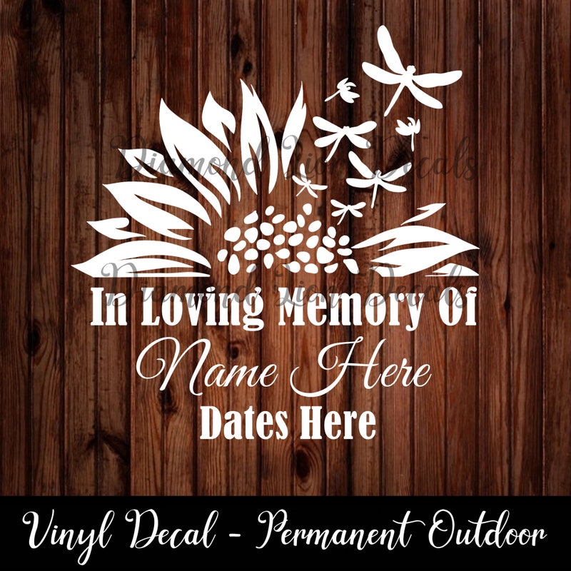 In Loving Memory Car Decal - Etsy