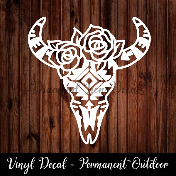 Cow Skull Sticker - Etsy