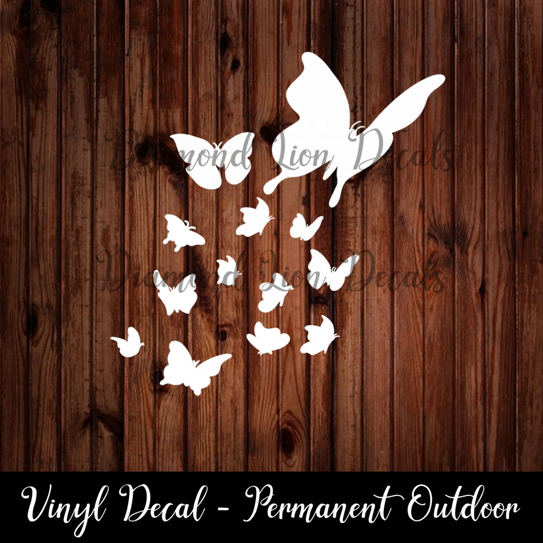 Group of Butterflies Decal︱butterfly︱car Decal︱laptop Decal︱window ...