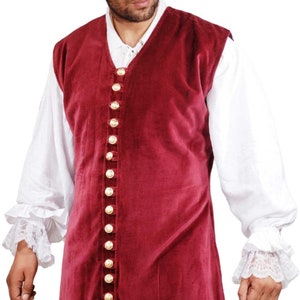 Thepiratedressing Medieval Renaissance Pirate 100% Cotton Captain Coat ...