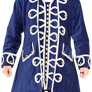 Thepiratedressing Medieval Renaissance Pirate 100% Cotton Captain Coat ...