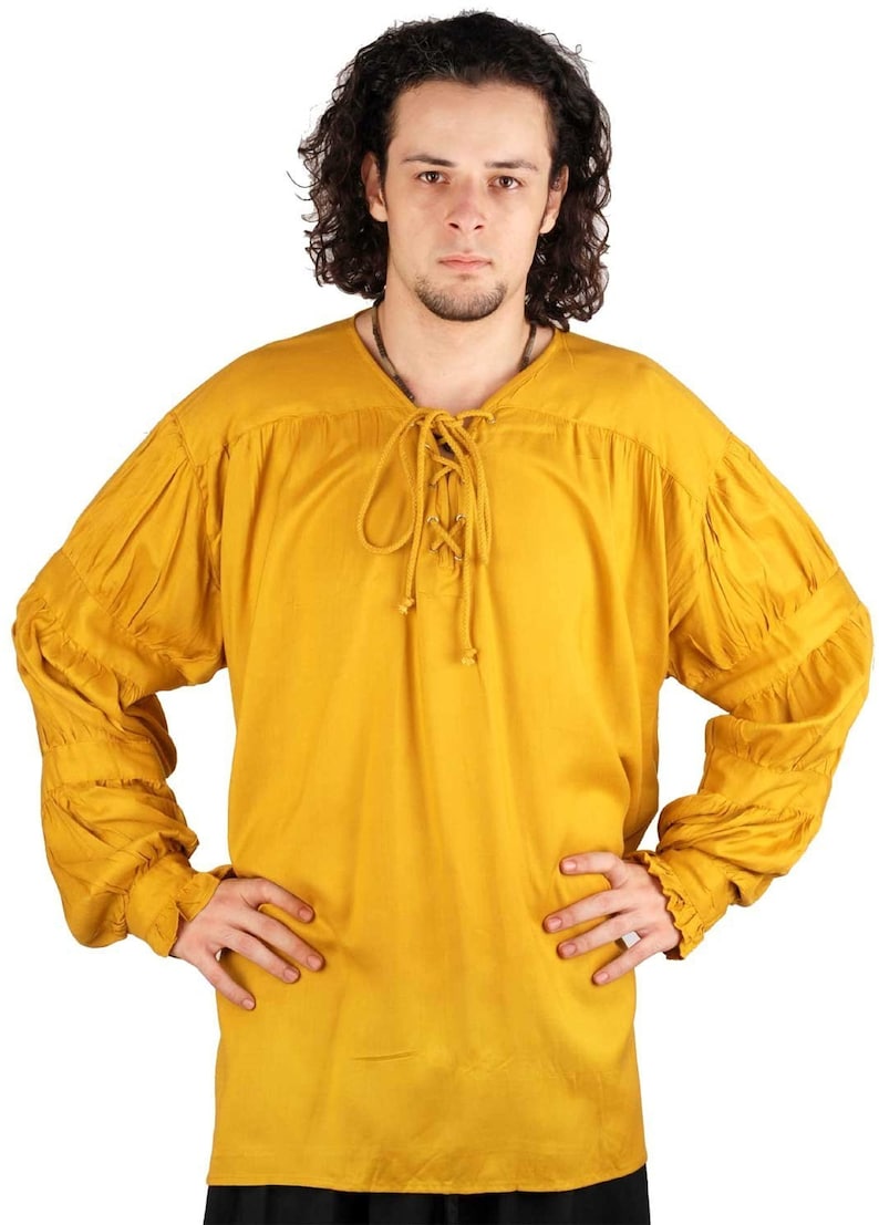 Medieval Pirate Renaissance Poet Cosplay Costume John Cook Shirt C1007 ...