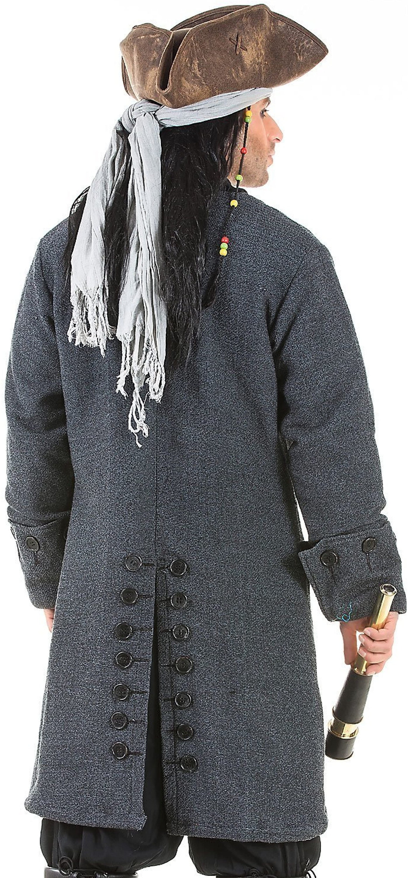Jack Sparrow Pirate Renaissance Medieval Mens Costume Coat - Etsy