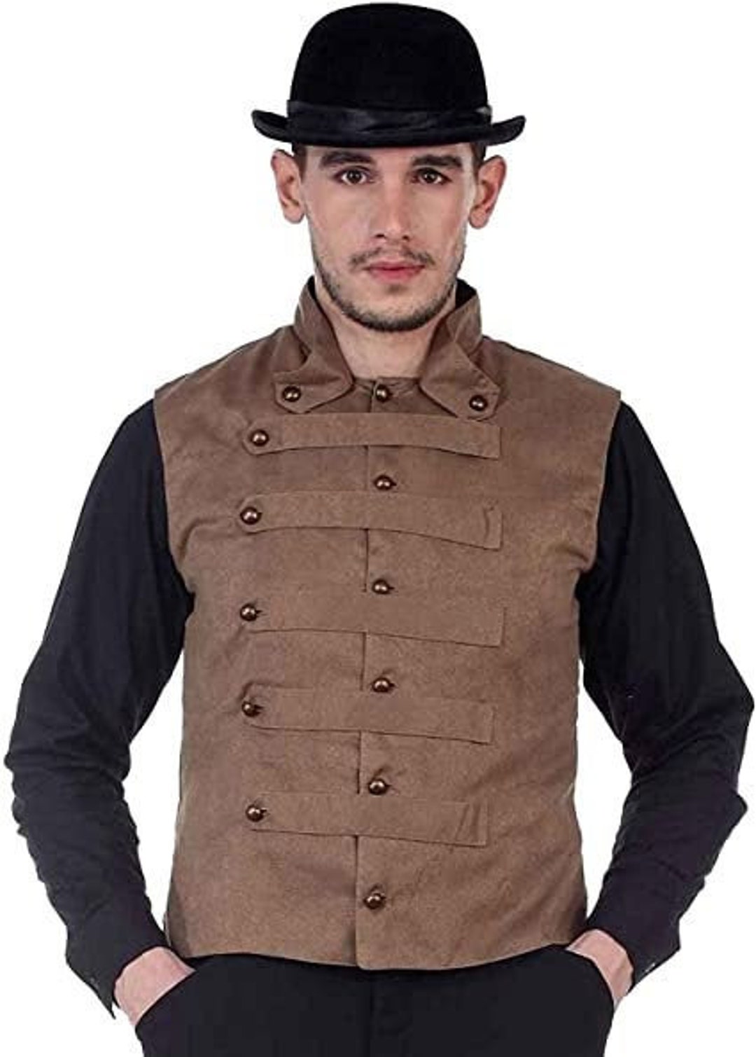 Thepiratedressing Steampunk Victorian Gothic Mens Cosplay Costume Vest ...