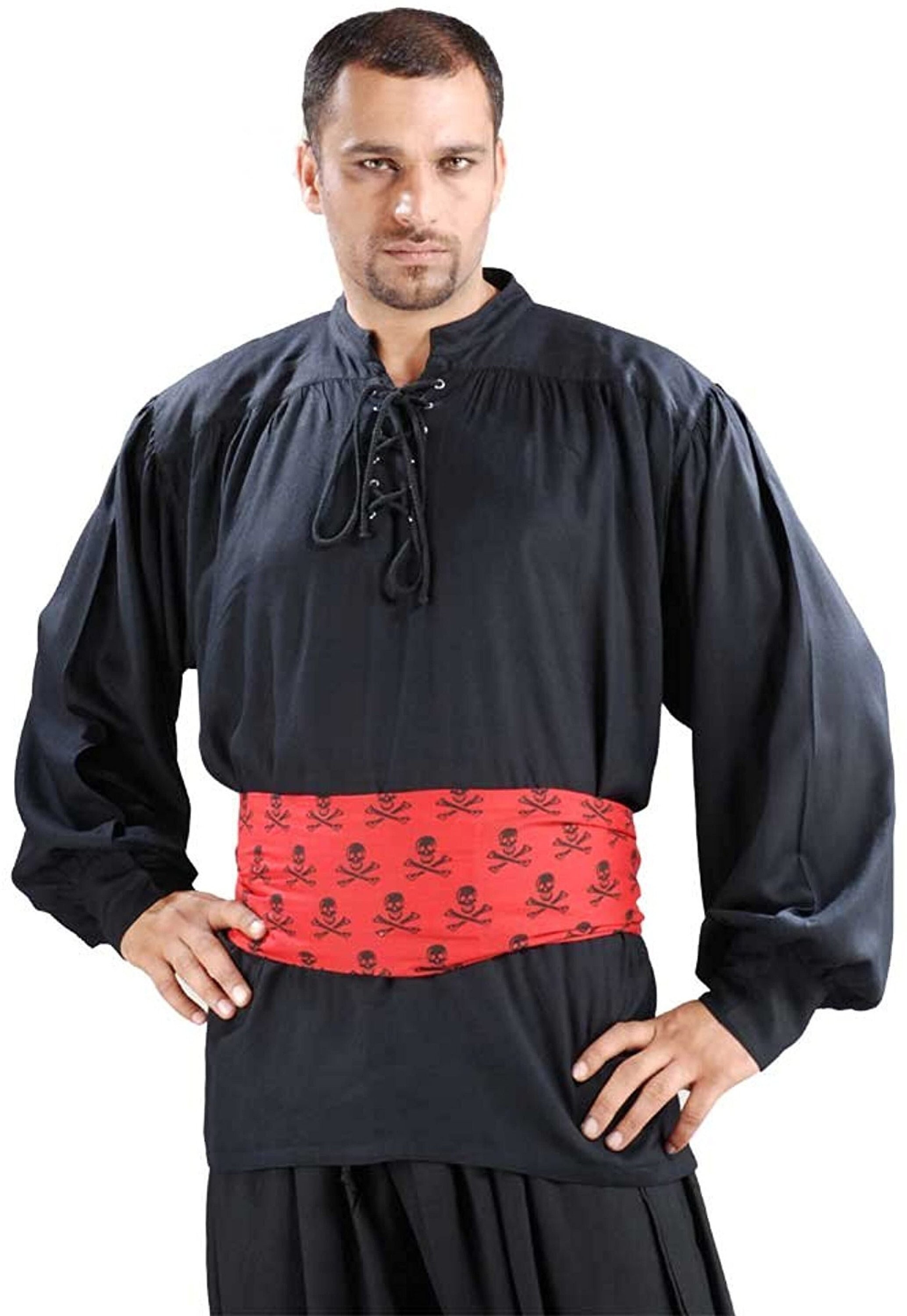 Thepiratedressing Medieval Poet's Pirate Cap'n Quincy Cosplay Costume ...