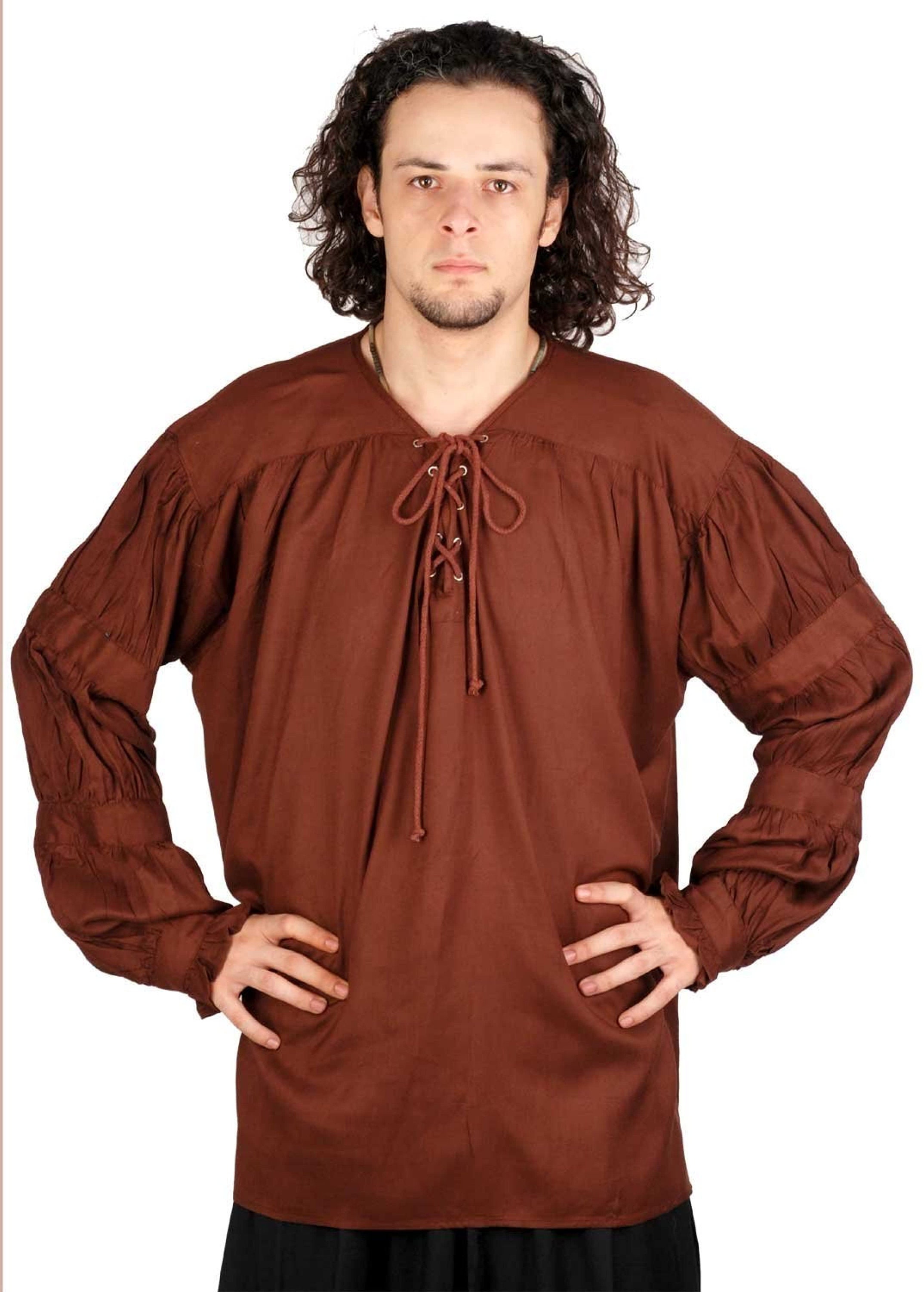 Medieval Pirate Renaissance Poet Cosplay Costume John Cook Shirt C1007 ...