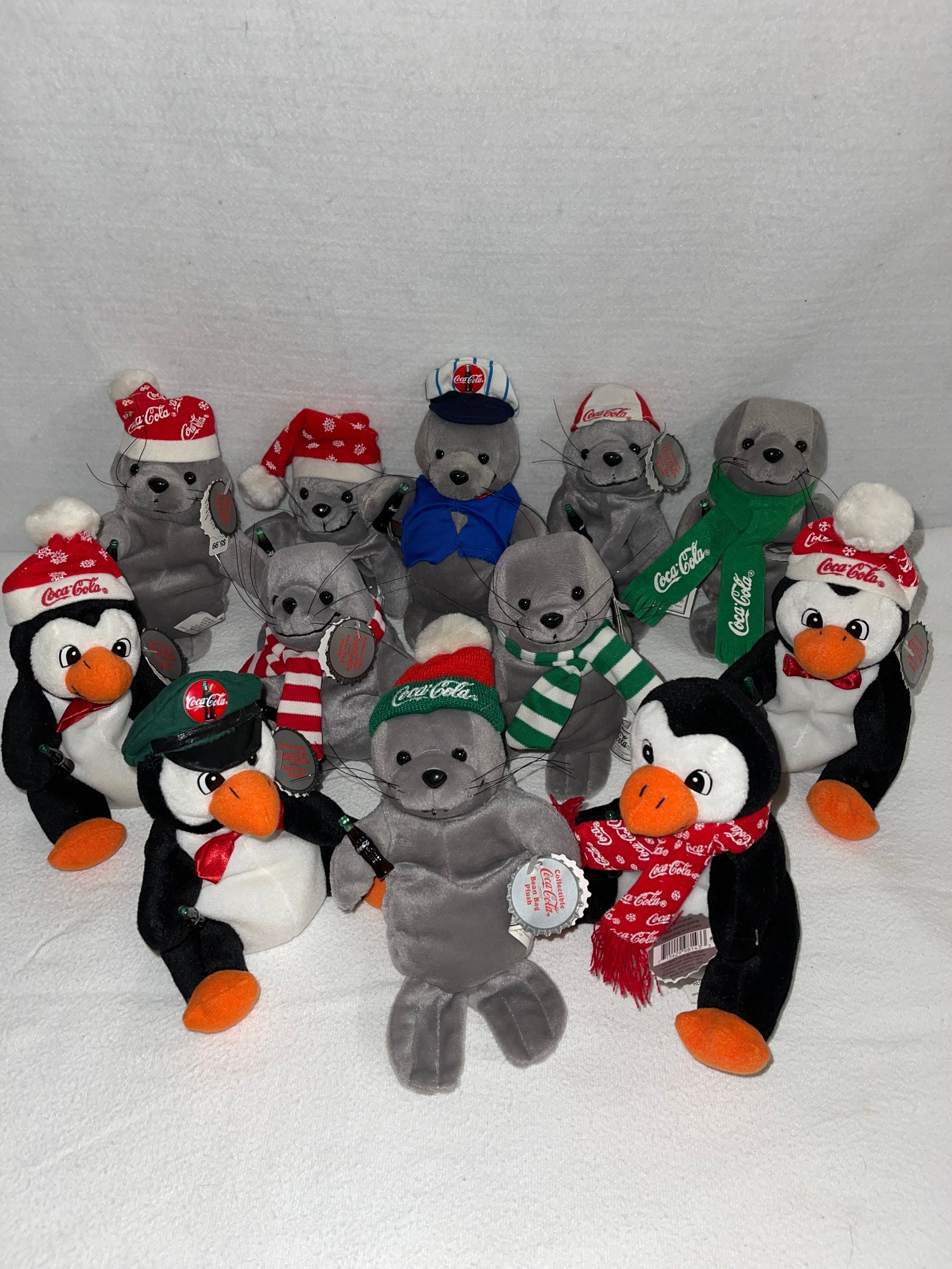 Coca Cola Plush Collectible Stuffed Animals See Description and Pick ...