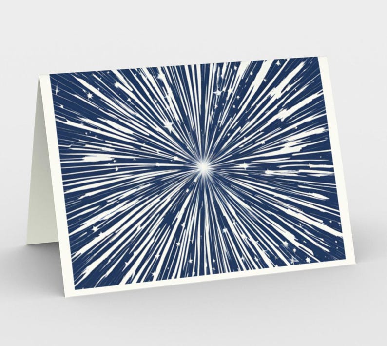 Starburst Elegant Blank Inside - 3 Greeting Cards With Envelopes ...